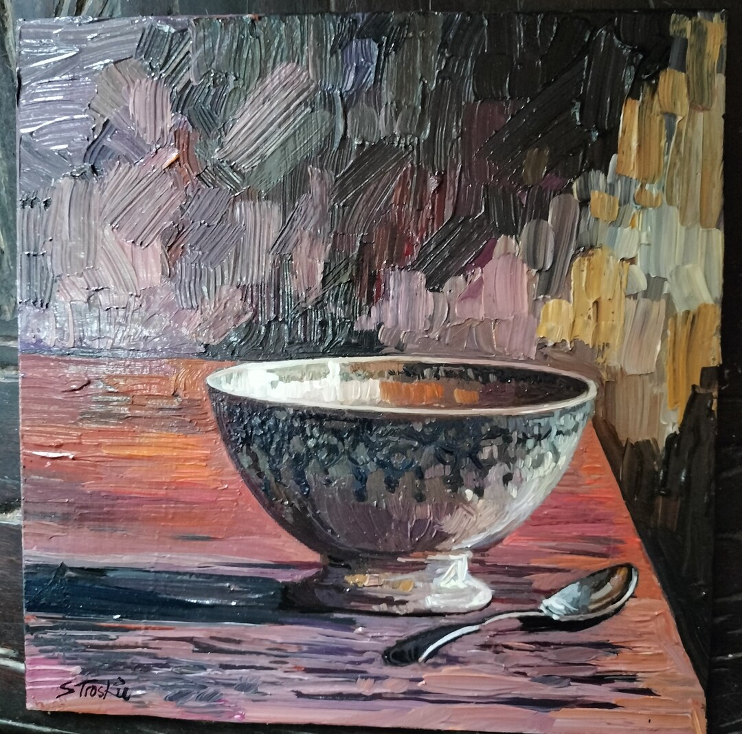 Still Life of Bowl With Spoon - Etsy