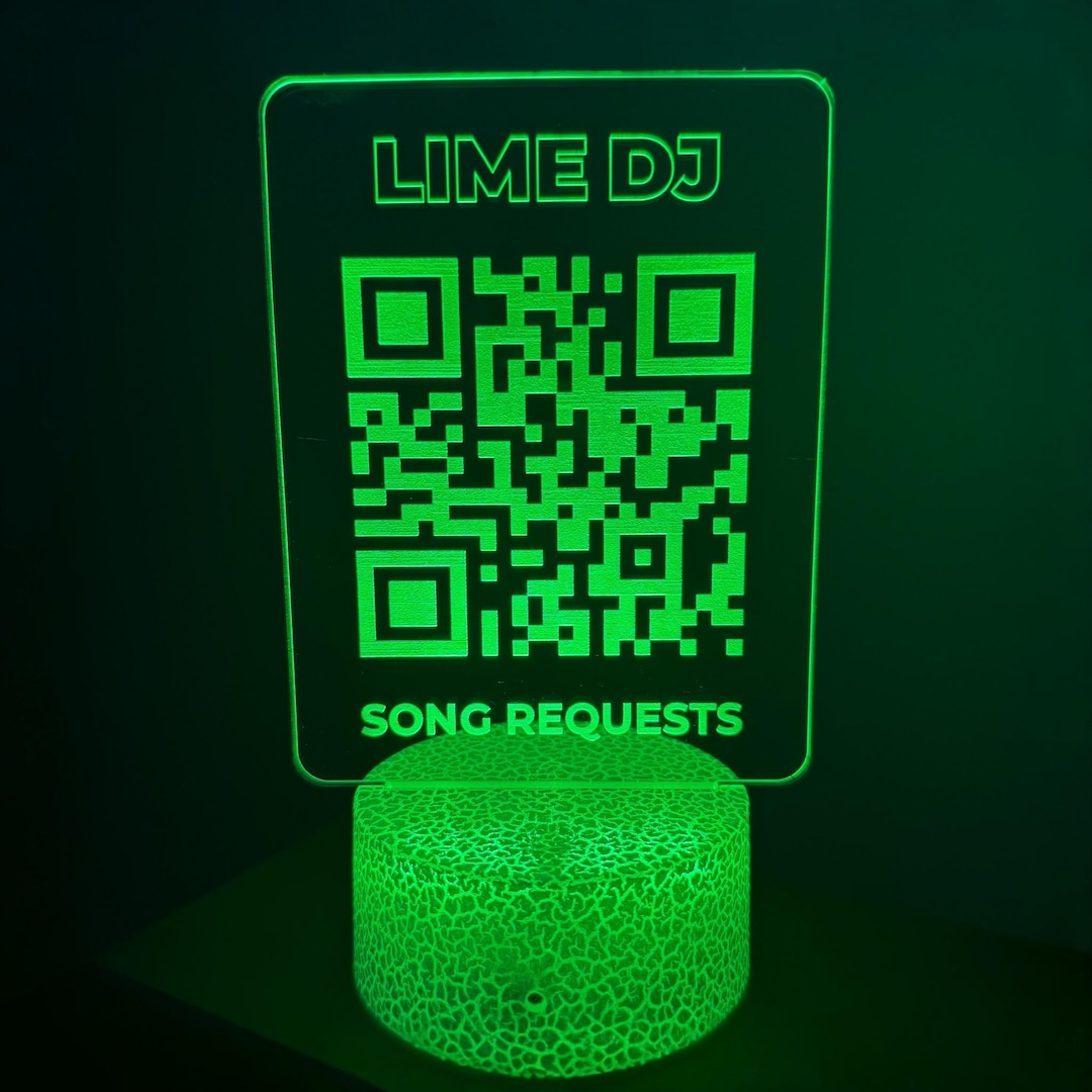 Lime DJ QR Code LED Display - Etsy