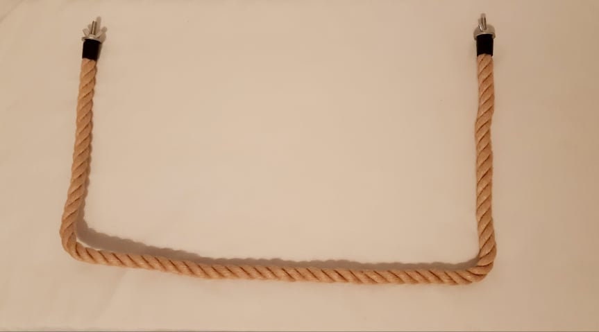 Large 100 Cm Natural Jute Rope Bendy Perch Walkway 14 Cm | Etsy UK