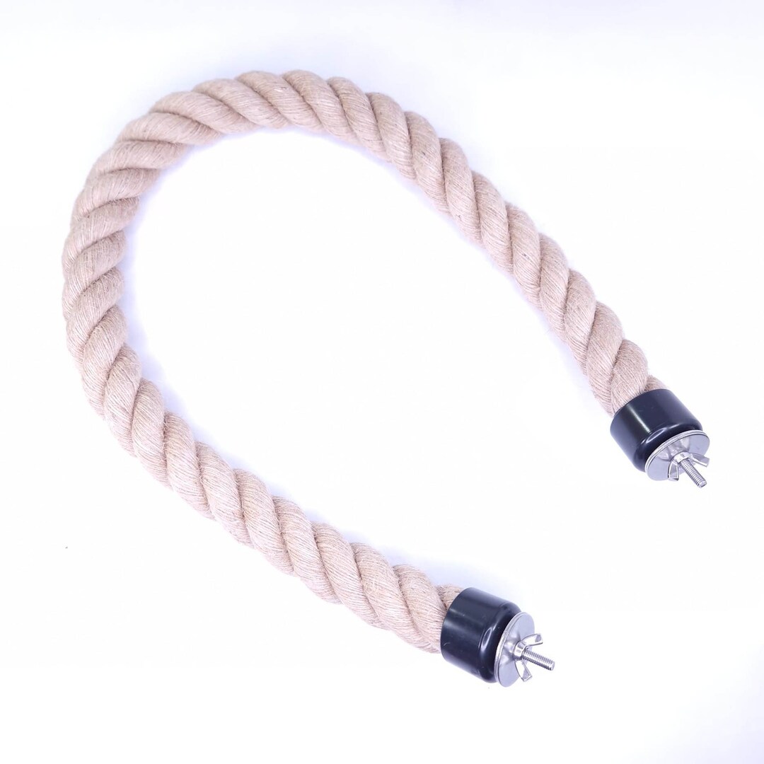 1 Metre Long Extra Thick Diameter Natural Jute Rope Perch Toy Boredom ...