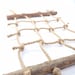 Natural Wood & Jute Rope Net 50 X 30cm Cage Accessory Climbing Net Fall ...