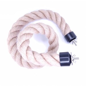 1 Metre Long Extra Thick Diameter Natural Jute Rope Perch Toy Boredom ...