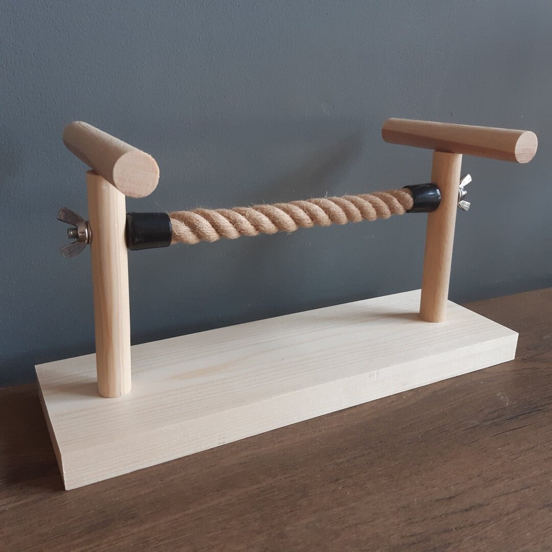 Table Top Perch for Bird Budgie Cockatiel Parrot Kiln Dried Pine Dowel ...