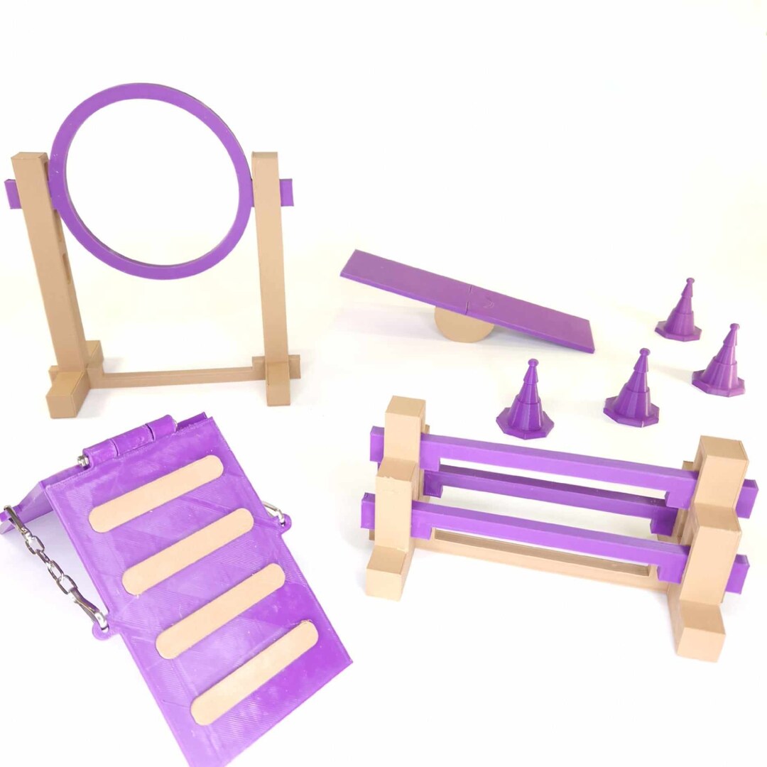 Deluxe Rat Agility Set Adjustable Difficulty Fold Down Rat Toy Rat ...