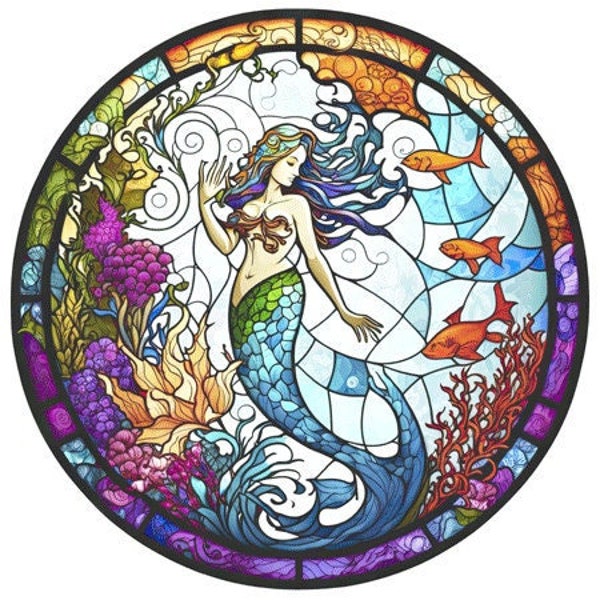 Stained Glass Decal - Etsy
