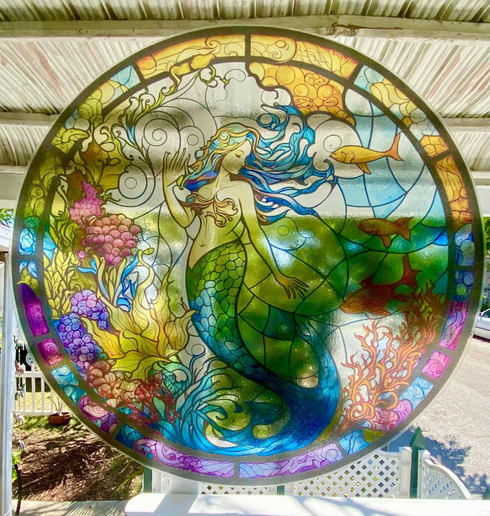 Stained Glass Window Decal - Etsy