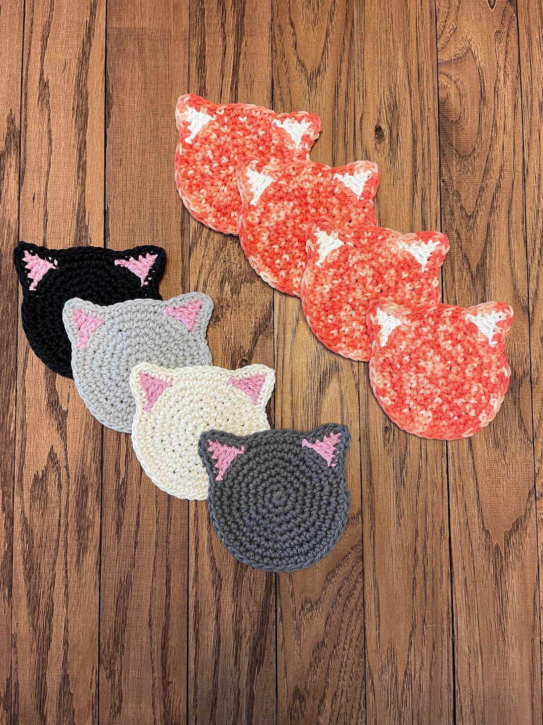Cat Coasters Set of 4 - Etsy