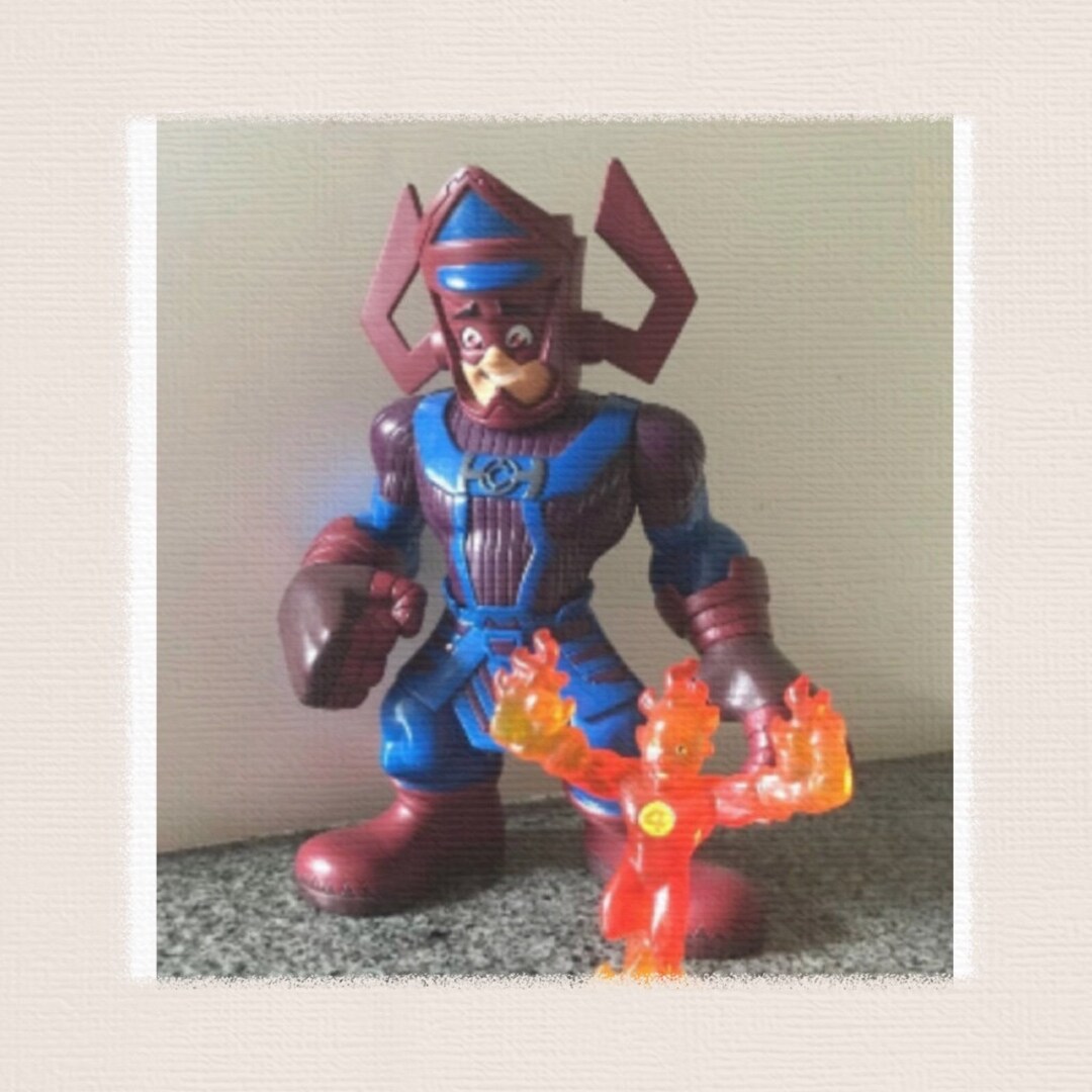 Superhero Squad Galactus and Human Torch - Etsy