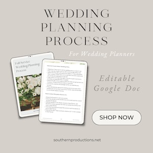 Wedding Planning Process for Full Service Planning, DIY Wedding Planner ...
