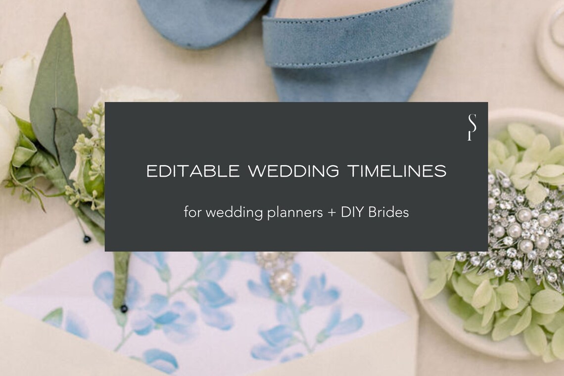 Editable Wedding Timeline Template, Wedding Day Schedule, Bridesmaids ...