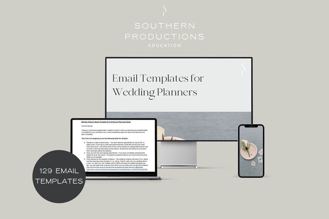 Email Templates for Wedding Planners, Wedding Email Templates, Email ...