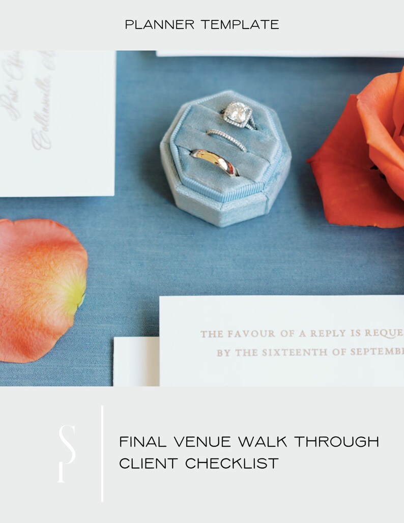 Final Venue Walk Through Checklist for Wedding Planners and DIY Brides ...