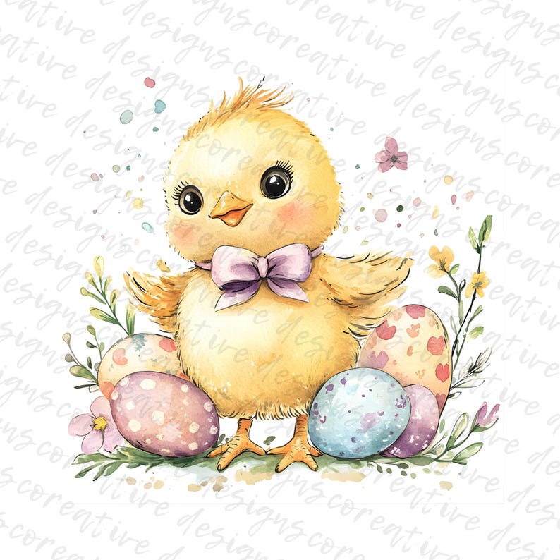 18 Easter Chick Clipart, Cute Spring Chick Illustration, Baby Chick ...