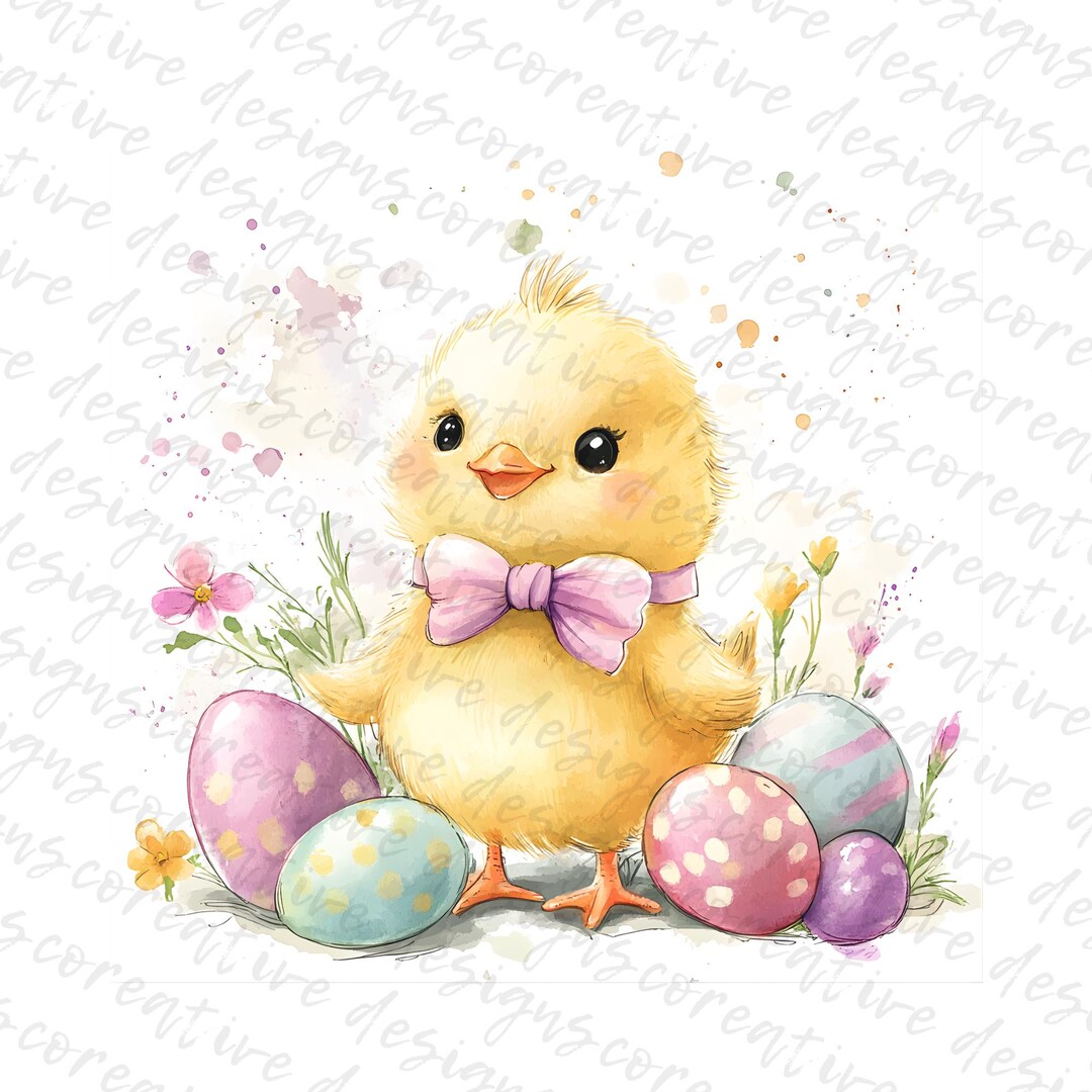 18 Easter Chick Clipart, Cute Spring Chick Illustration, Baby Chick ...