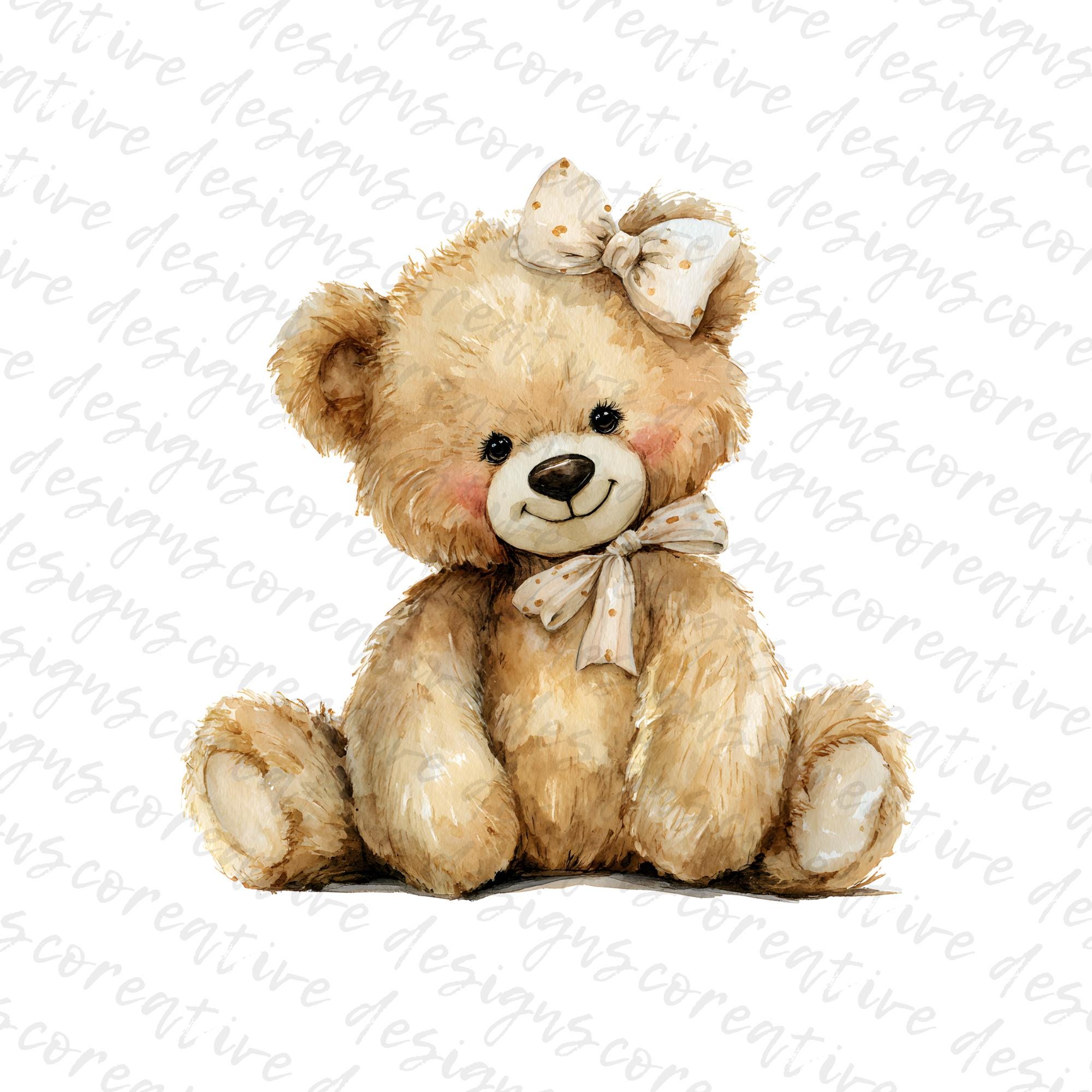 14 Teddy Bear Clipart With Pink Bow, Cute Baby Bear Nursery ...