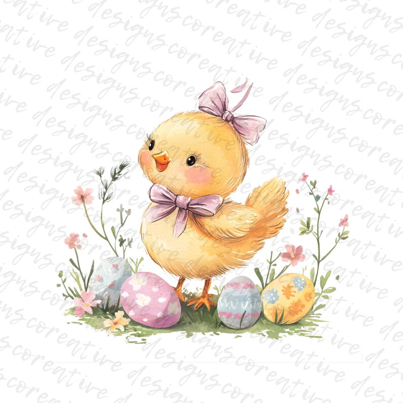 18 Easter Chick Clipart, Cute Spring Chick Illustration, Baby Chick ...