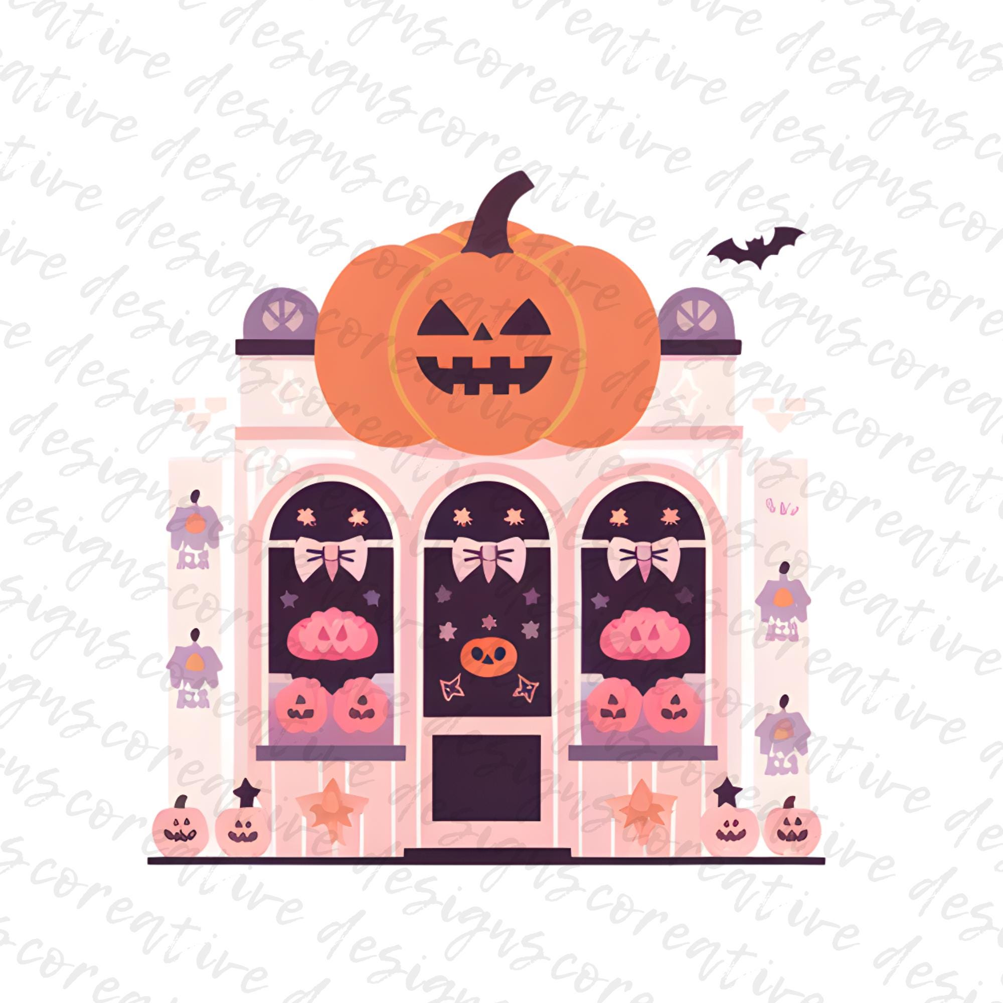 16 Halloween Shop Clipart, Cute Spooky Stickers, Spooky Shop, Cute ...