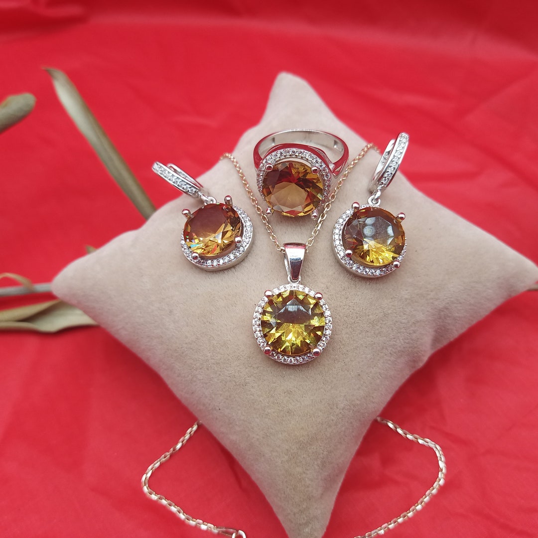 Schmuck Set, Trending Now, Zultanite Ring, Zultanite Earrings ...