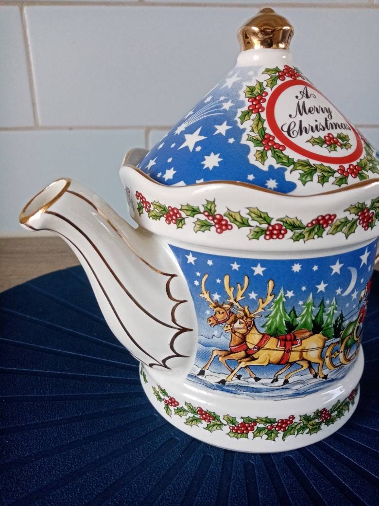 Sadler England Tivoli Christmas Eve Teapot With Original Box - Etsy ...