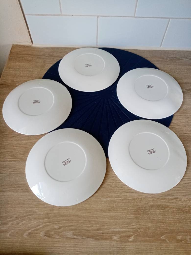 5x Vintage Washington Pottery Hanley England autumn Leaves Tea Side ...