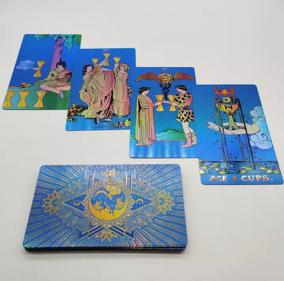 Blue Tarot Deck 78 Cards Tarot Deck for Beginners Tarot Deck - Etsy