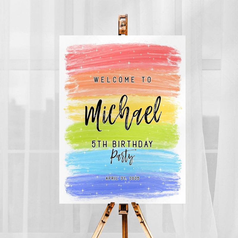 Rainbow Welcome - Etsy