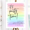 Gold Birthday Party Welcome Sign Template Editable Gold Confetti ...