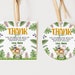 EDITABLE Safari Favor Tags Wild One Birthday Thank You Tags Gold Jungle ...