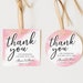 EDITABLE Dreamy Pink Favor Tags Glittery Birthday Thank You Tags Gold ...