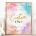 Colorful Custom Sign Editable Birthday Sign Baby Shower Sign Table Sign ...