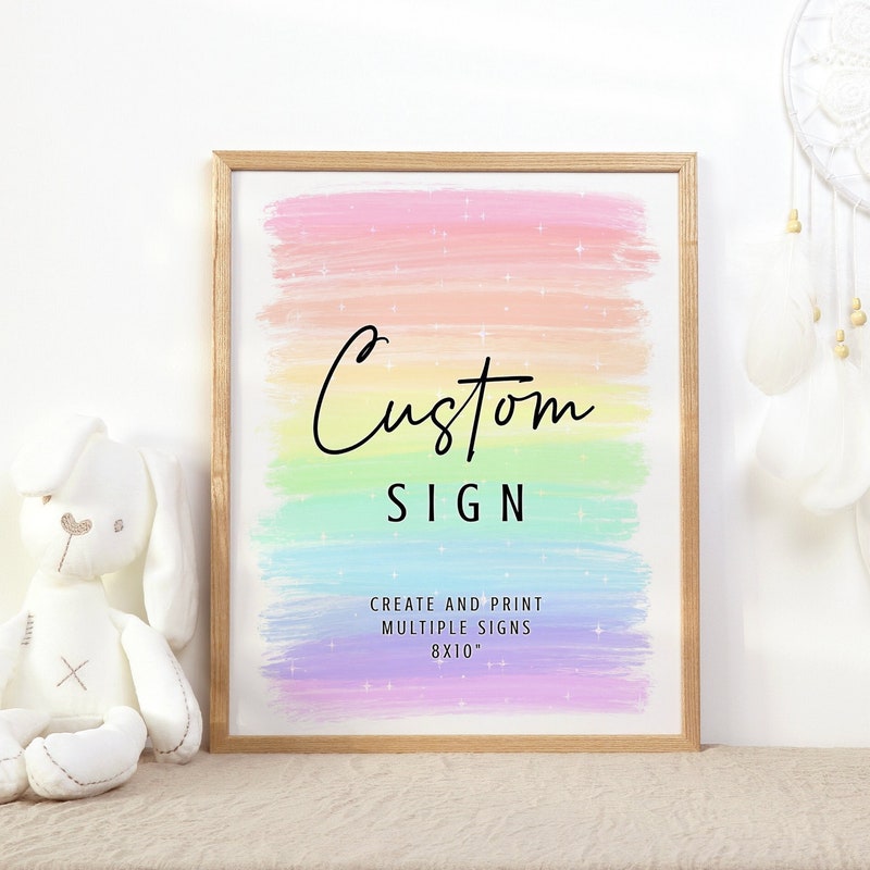 Rainbow Sign - Etsy
