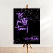 Purple Black Welcome Sign Template Editable Neon Birthday Welcome Sign ...