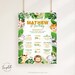 Editable Safari Animals Milestone Birthday Poster Template Printable ...