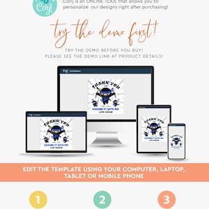 EDITABLE Ninja Favor Tags Ninja Birthday Thank You Tags Blue Ninja ...