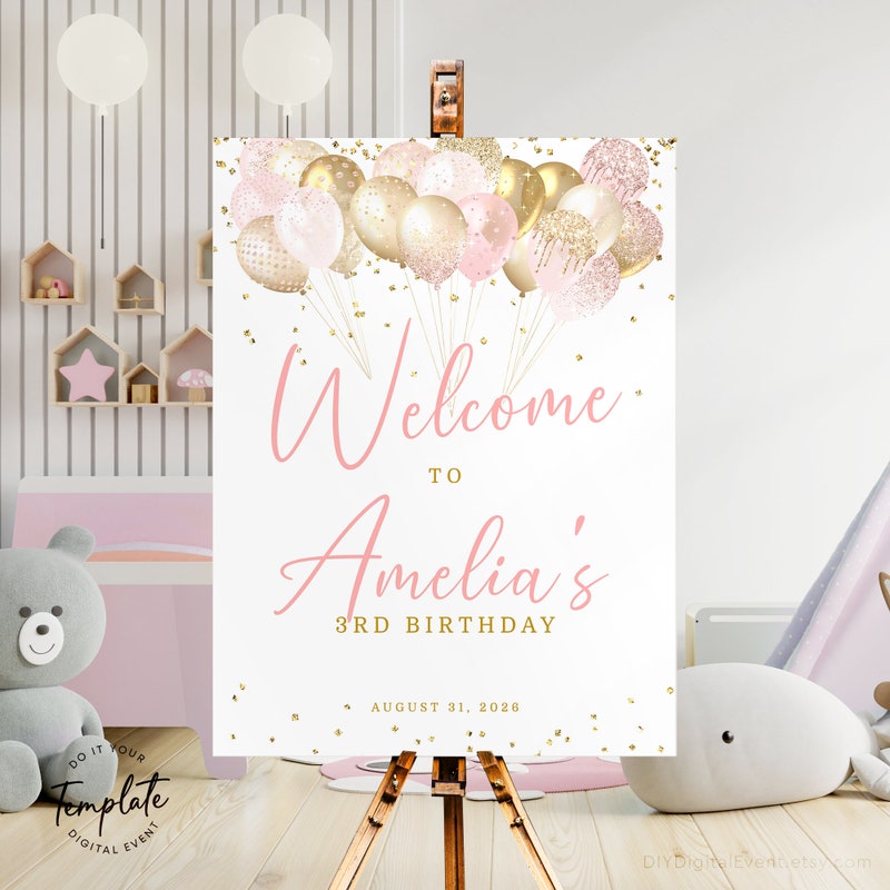 Birthday Welcome Sign - Etsy