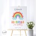 Rainbow Welcome Sign Template Editable Colorful Rainbow Party Birthday ...