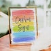Custom Sign Editable Template, Watercolor Rainbow Birthday Sign Baby ...