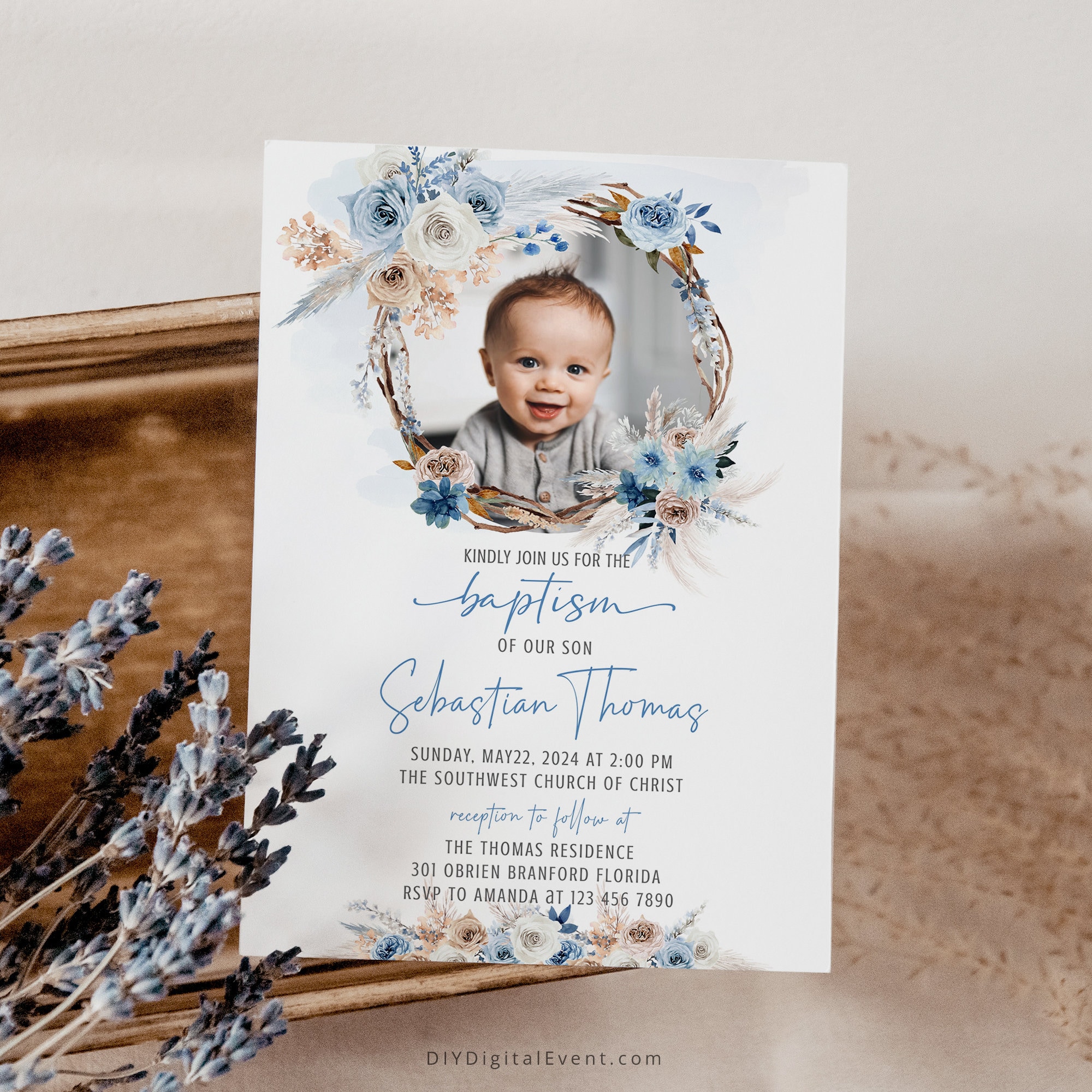 Printable Invitations Baptism