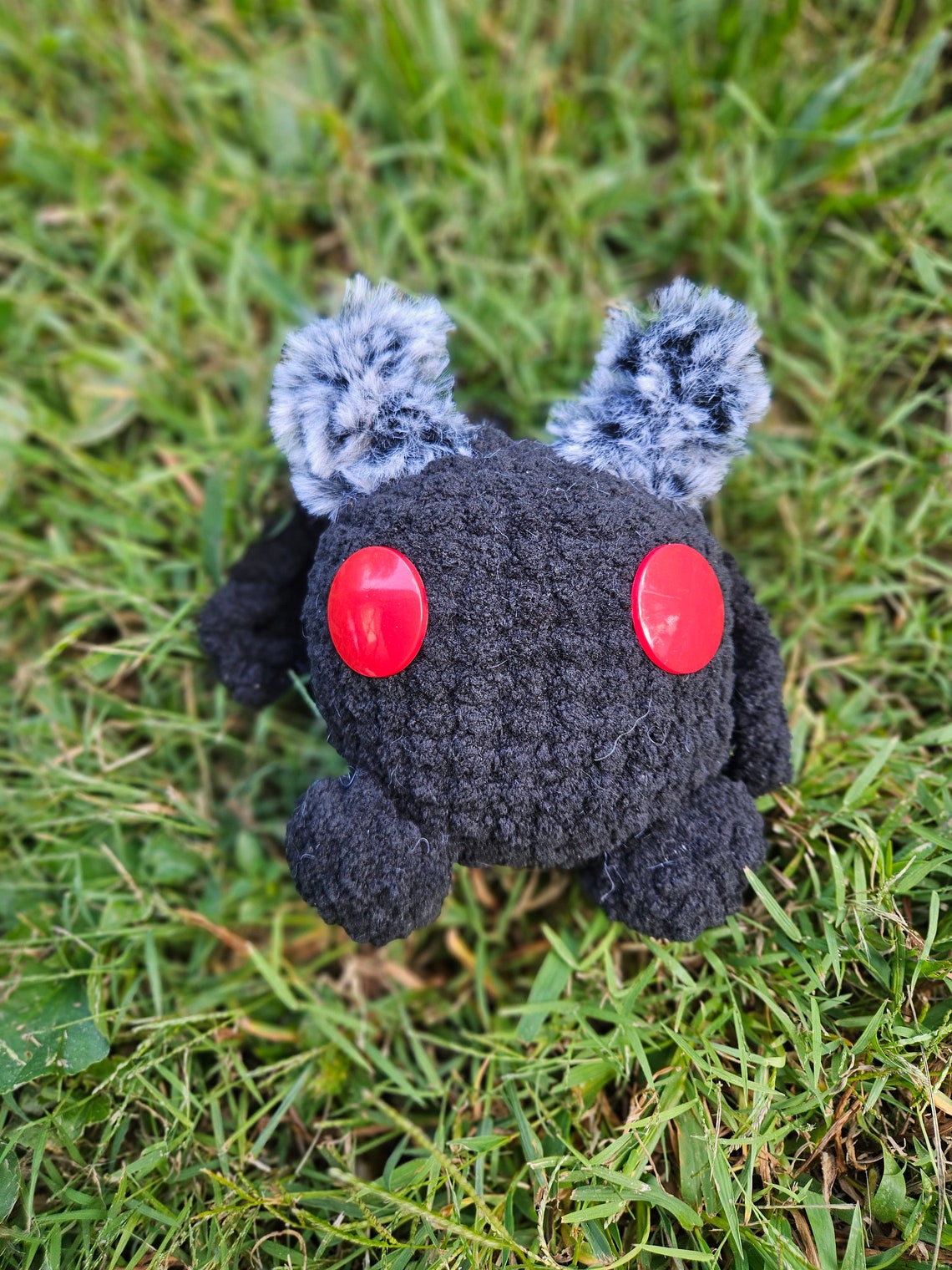 Mothman Cryptid Crochet Plushie 5in Tall, Soft, Handmade, Ready to Ship ...