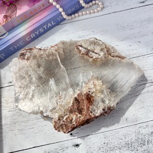 2.5 LB Garden Quartz and Dogtooth Calcite Selenite Slab | Natural ...