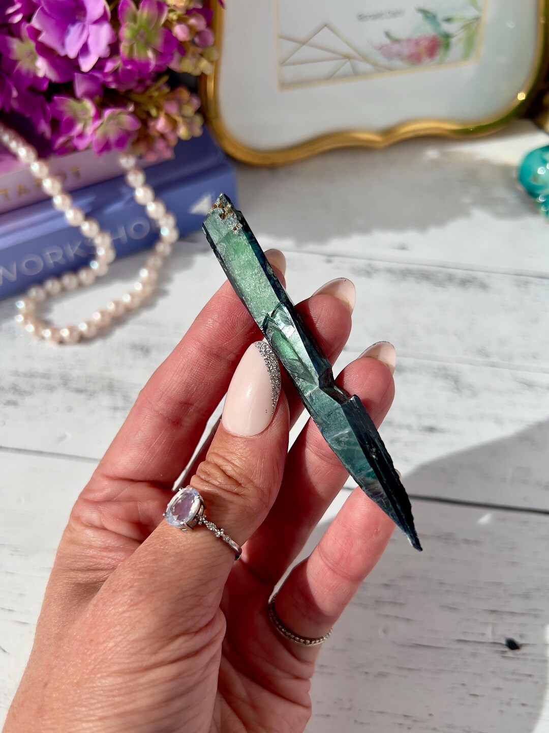 Rare Vivianite Raw Crystal Blade | Vivianite From Bolivia | Vivianite ...