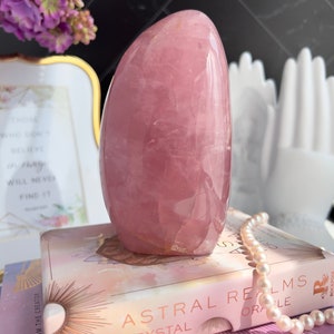 Star Rose Quartz Freeform 2 LB, 7oz Super Saturated Rose Quartz With ...