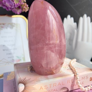 Star Rose Quartz Freeform 2 LB, 7oz Super Saturated Rose Quartz With ...