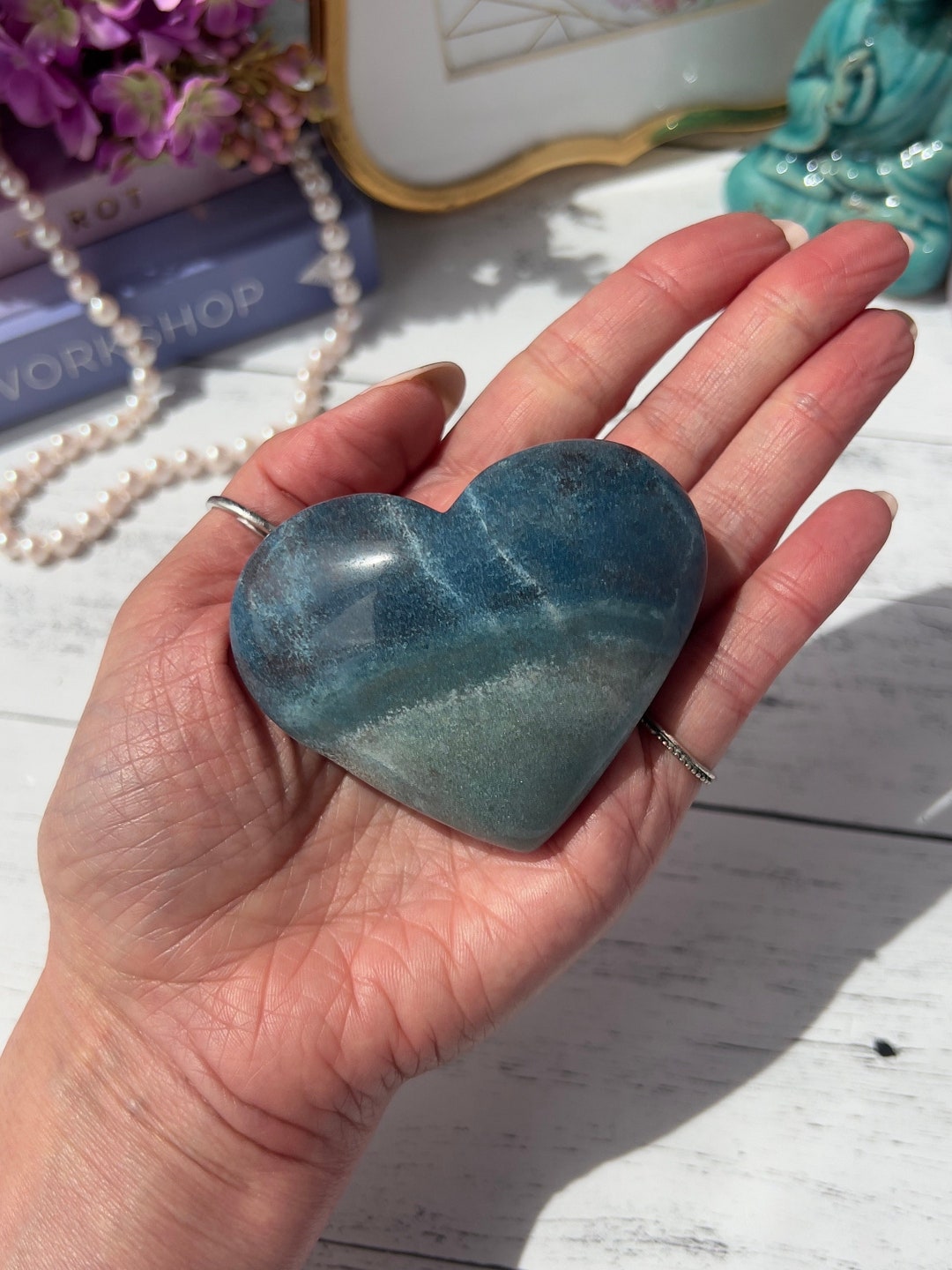 Rare Troilite Crystal Heart Beautiful Crystal Heart Carving High ...