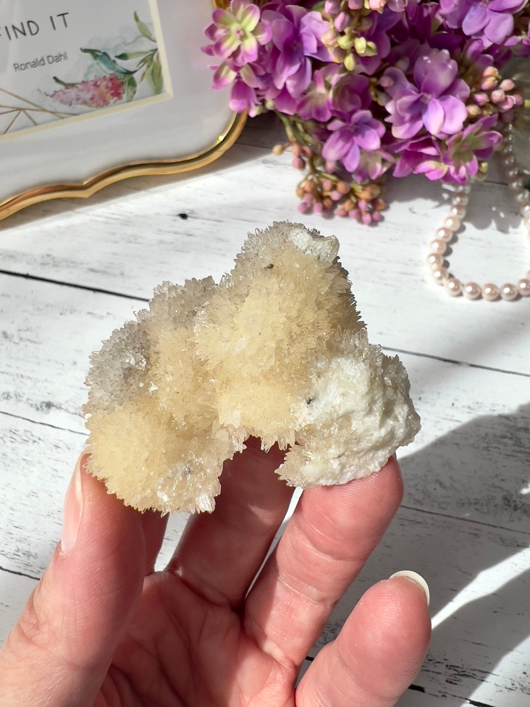 Yellow Aragonite Specimen Natural Yellow Aragonite Cluster - Etsy