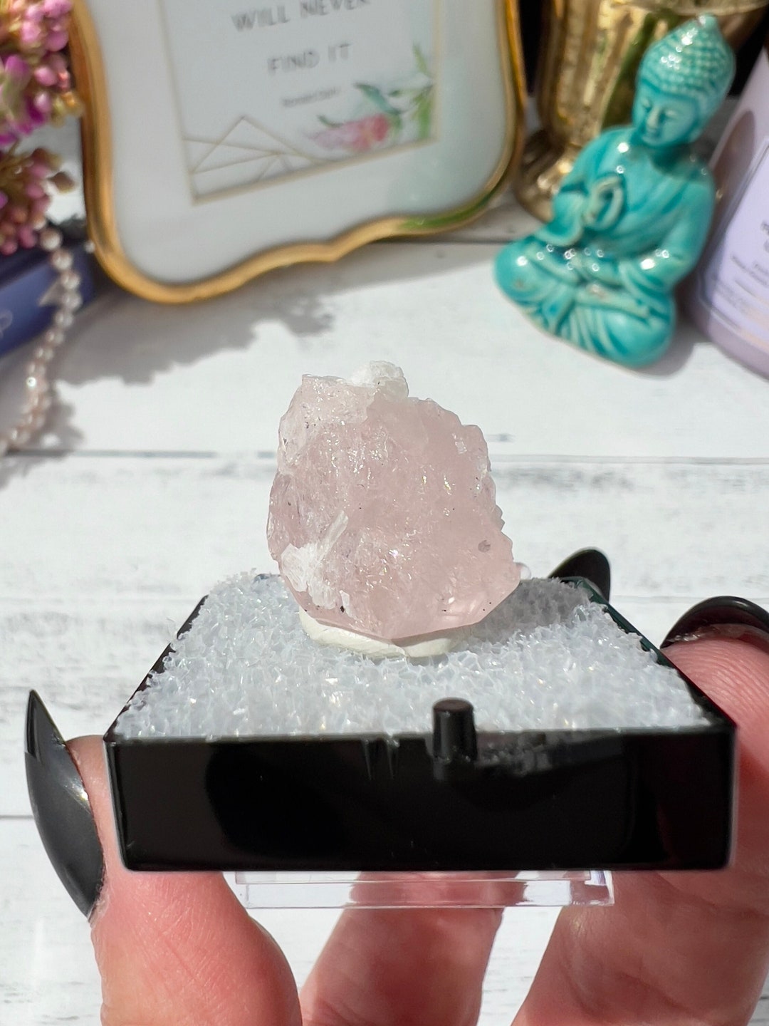 Rare Crystalized Elestial Rose Quartz From Brazil | Crystalized Rose ...