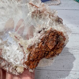 2.5 LB Garden Quartz and Dogtooth Calcite Selenite Slab | Natural ...