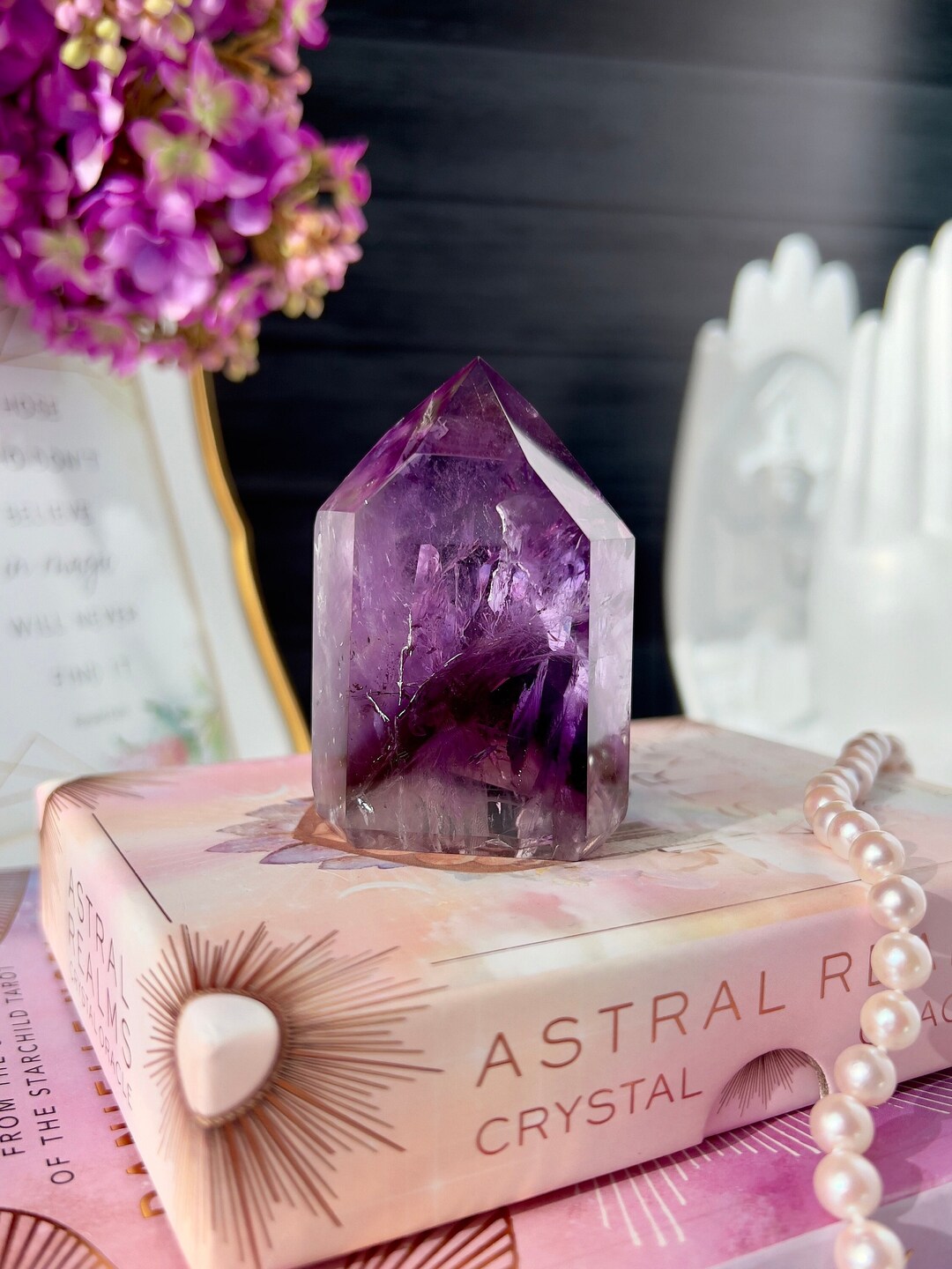 Phantom Amethyst Crystal Tower Point From Brazil High Quality Brazilian ...