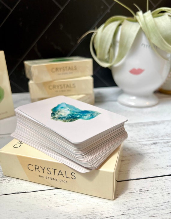 Crystals the Stone Deck Crystal Oracle Cards Crystal Flash - Etsy