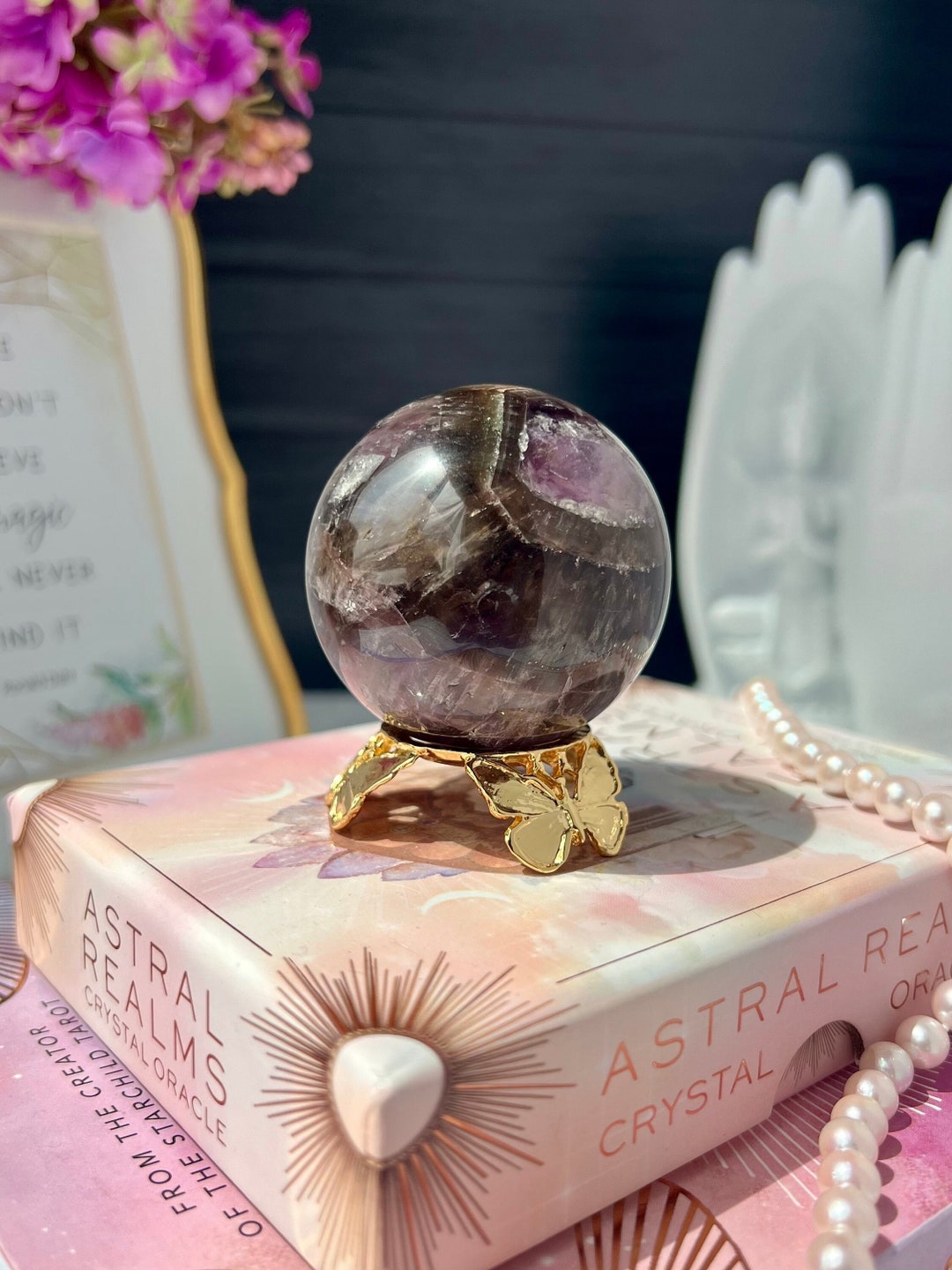 Rare Super Seven Crystal Sphere From Brazil Genuine Super 7 Crystal ...